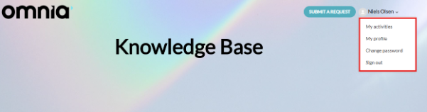 Support platform - how to use – Omnia